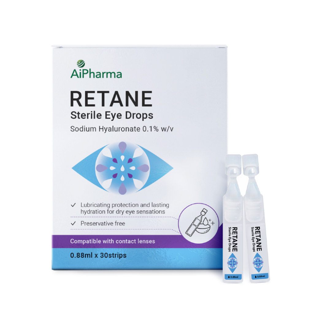 Retane Eye Drops 0.88ml Tube x 30s - Pharm-Dx Malaysia