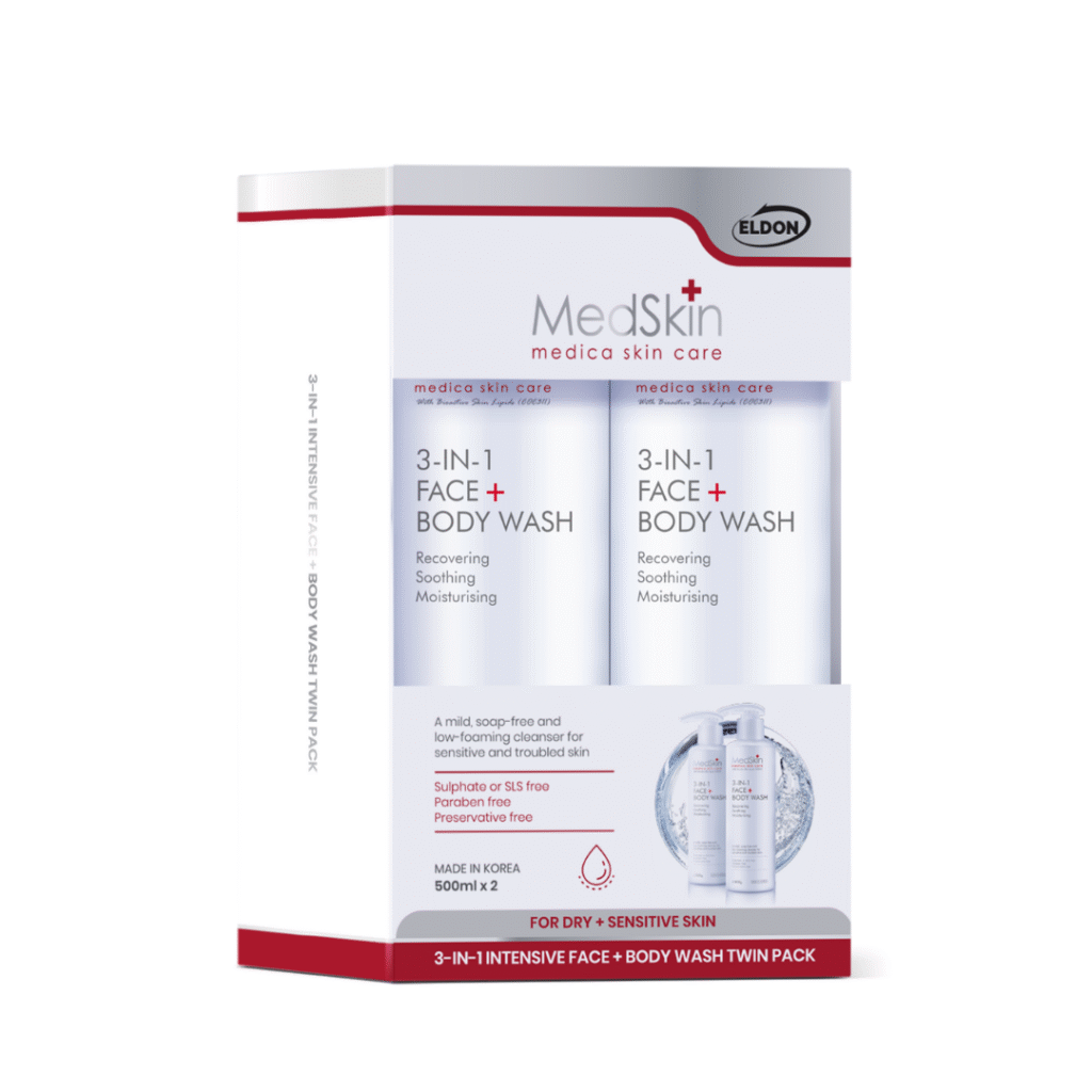 Medskin 3-in-1 Face and Body Wash, 2 x 500ml - Pharm-Dx Malaysia